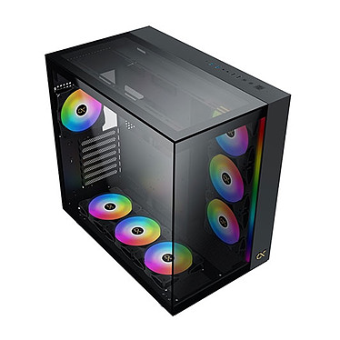 Boitier PC Xigmatek Aqua Ultra RGB avec panneaux vitrés (Noir) – Cybertech