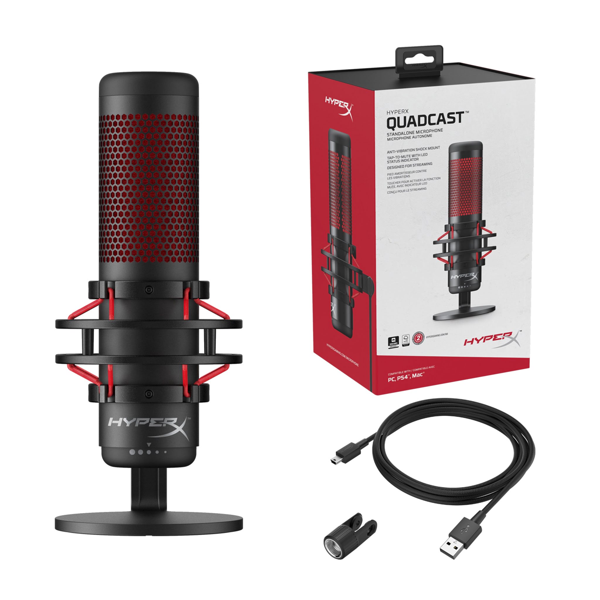 MICROPHONE – HYPER X – QUADCAST S – Cybertech